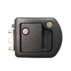 FMVSS Entry door latch with lock and deadbolt – Black - inTech Marketplace